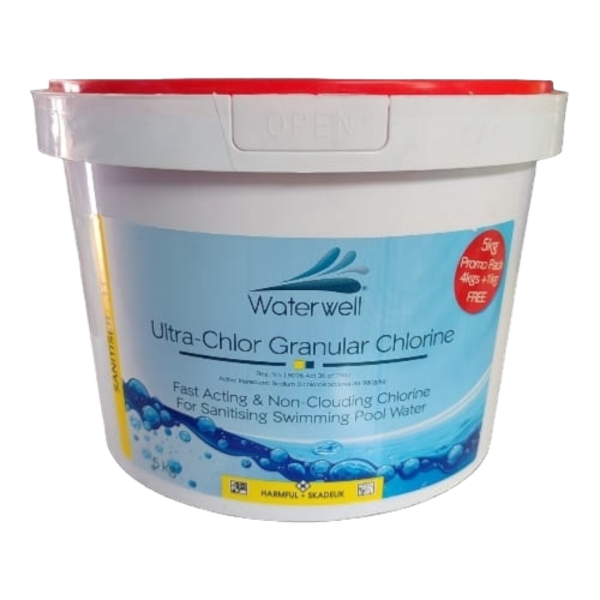 POOL CHLORINE WATERWELL ULTRA-CHLOR 5KG | Voyager Pool Cleaner
